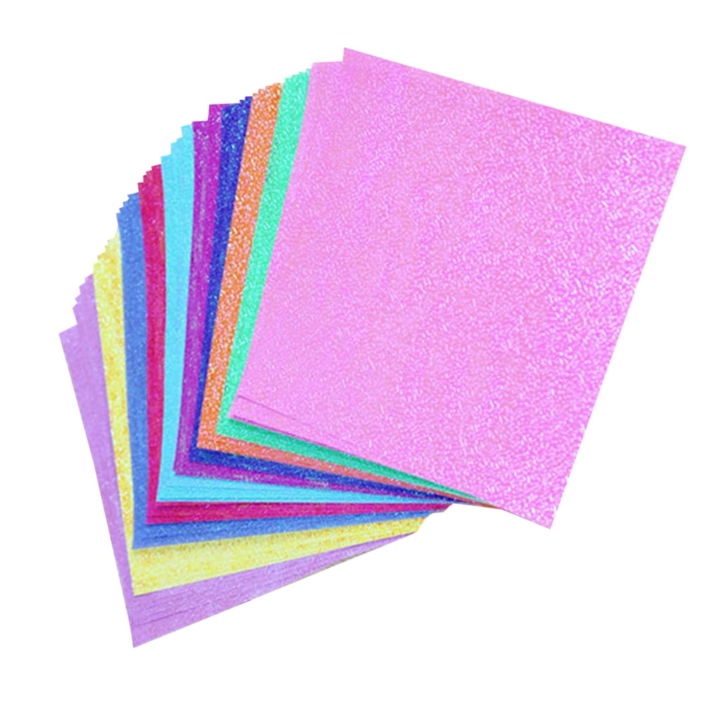 50 Pieces 25x25cm Shiny Folding Craft Paper for Origami, Colored Paper ...