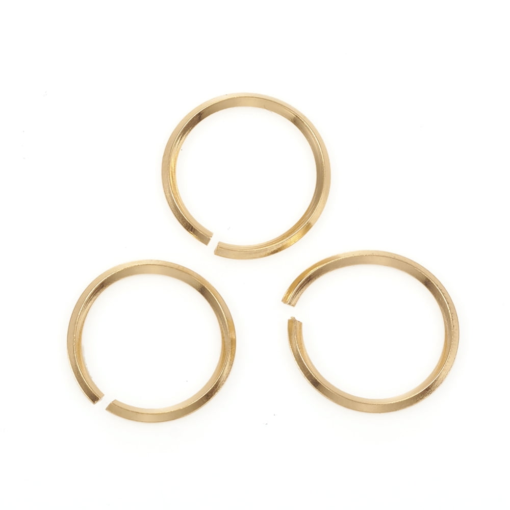 50pcs 304 Stainless Steel Jump Ring Open Jump Rings Golden 15x1.2mm ...