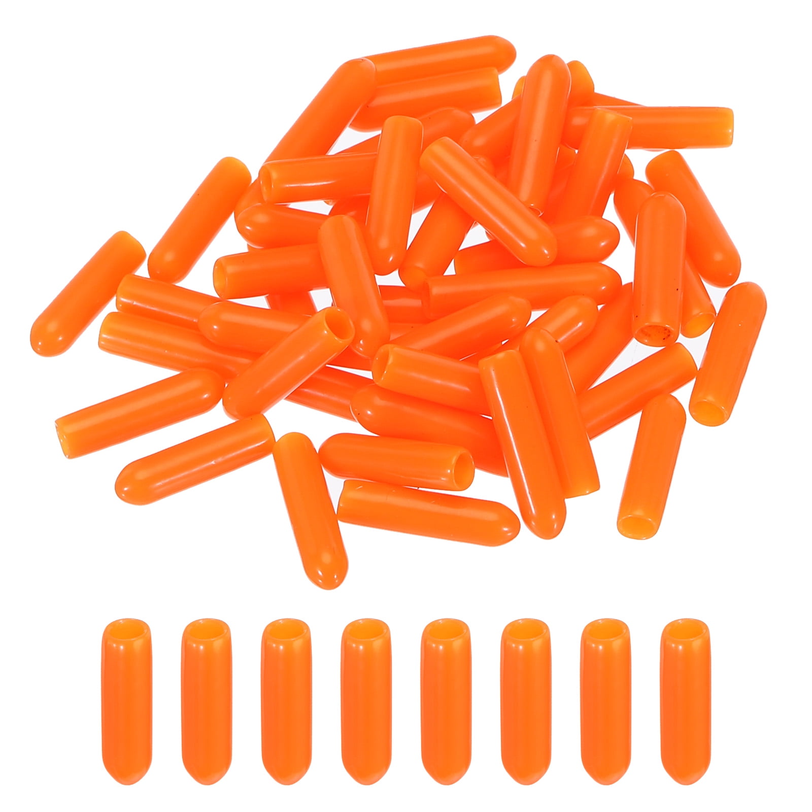 50pcs 3mm(1/8") Rubber End Caps Cover PVC Vinyl Screw Thread Protector ...