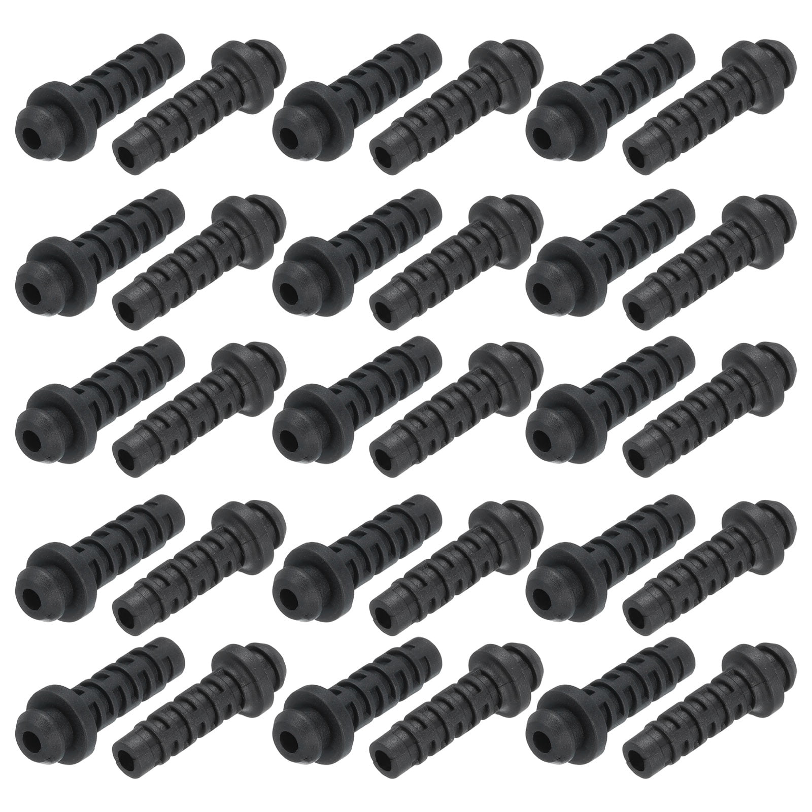 50pcs 3mm Strain Relief Cord Connector Cable Bushing Boot Sleeve for ...