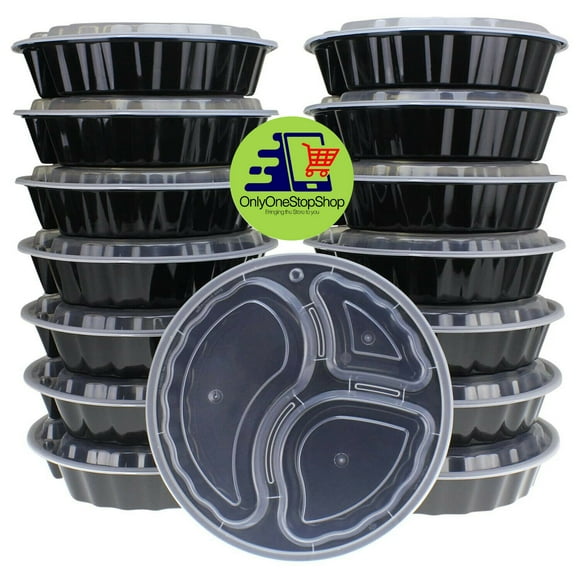 3-compartment Food Containers