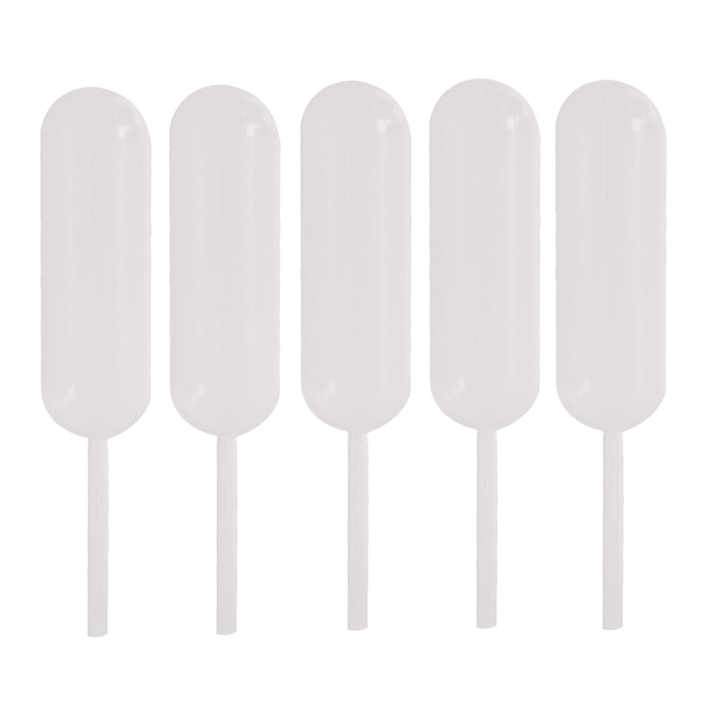 50pcs 4ml Clear Plastic Jam Dropper Straw Juice Squeezed Sauce Dropper ...