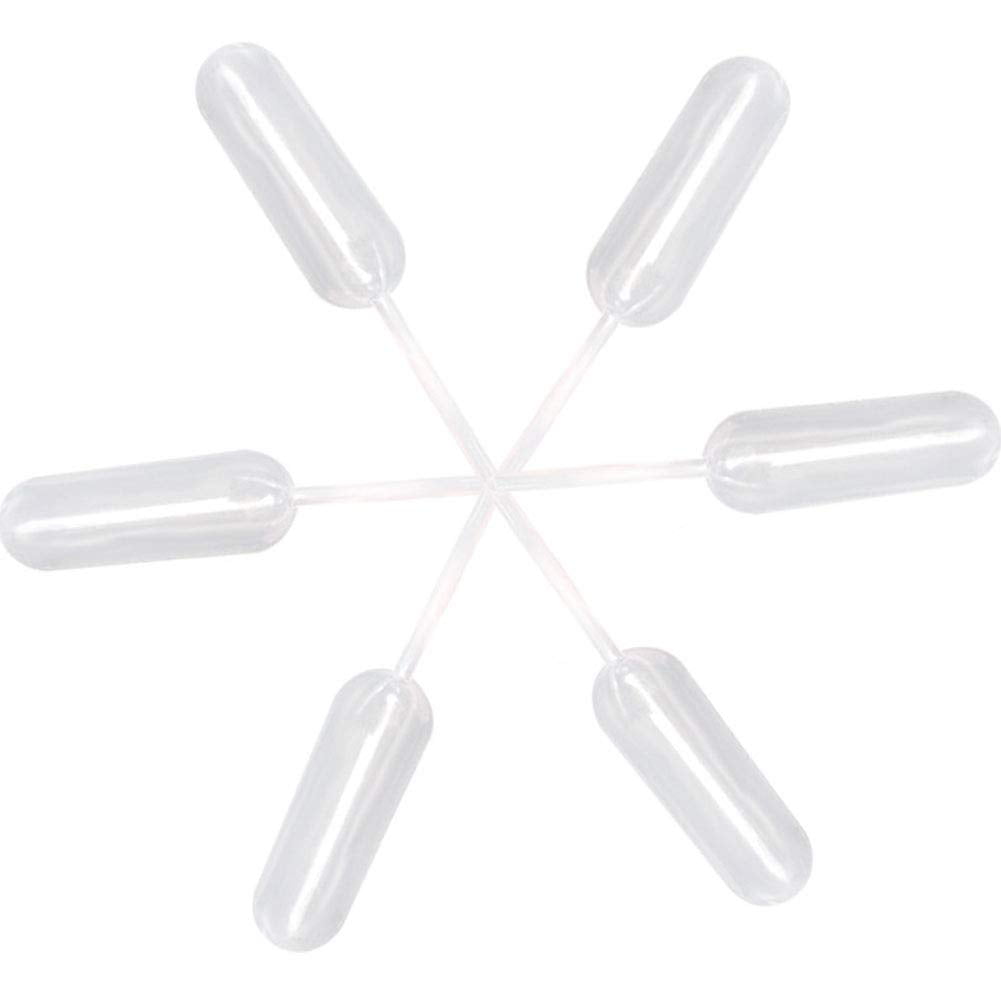 50pcs 4ml Disposable Clear Plastic Jam Straw Pasteur Pipette Juice ...