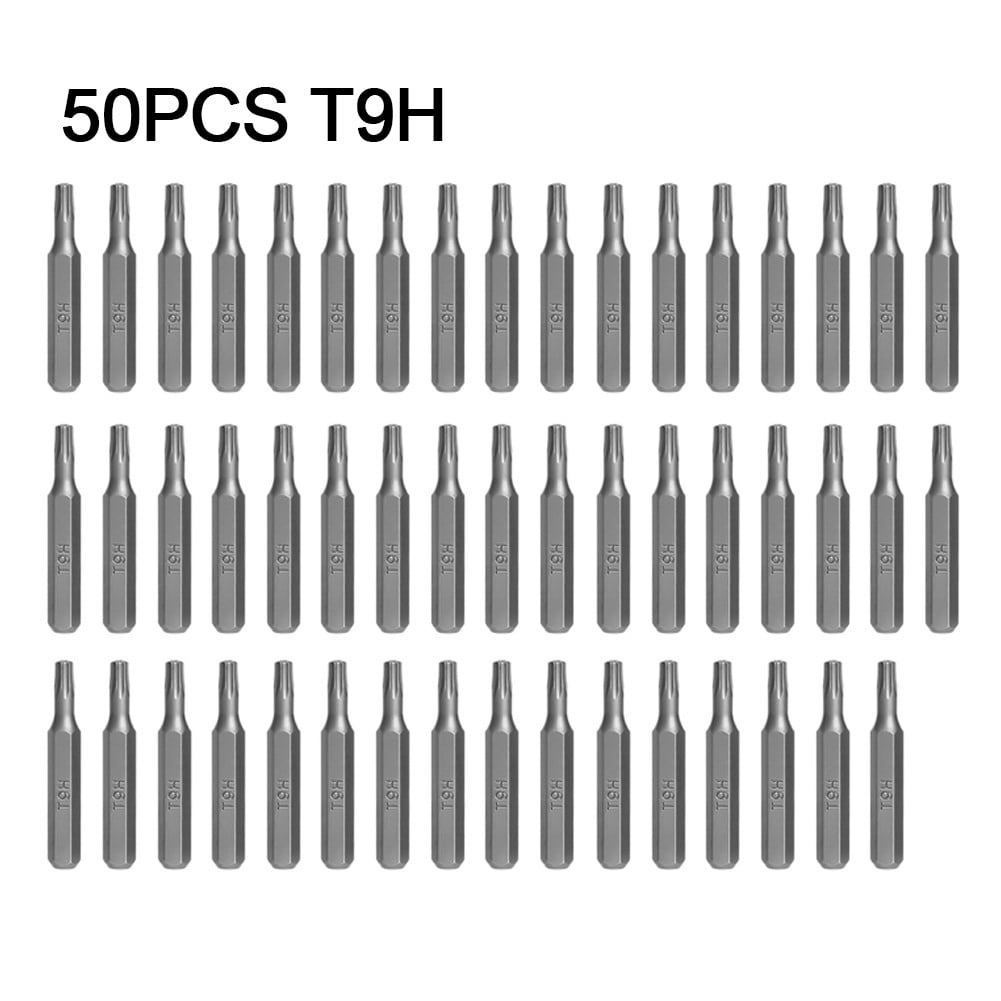 50pcs 4mm Small Hex Shank Screwdriver Bits Set Torx Plum Blossom Head ...