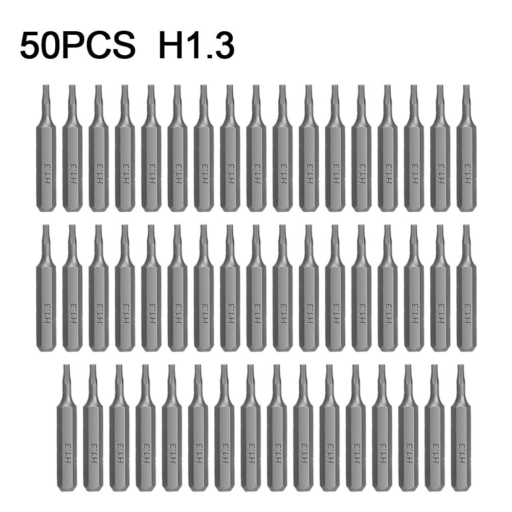 50pcs 4mm Small Hex Shank Screwdriver Bits Set hexagon socket batch ...