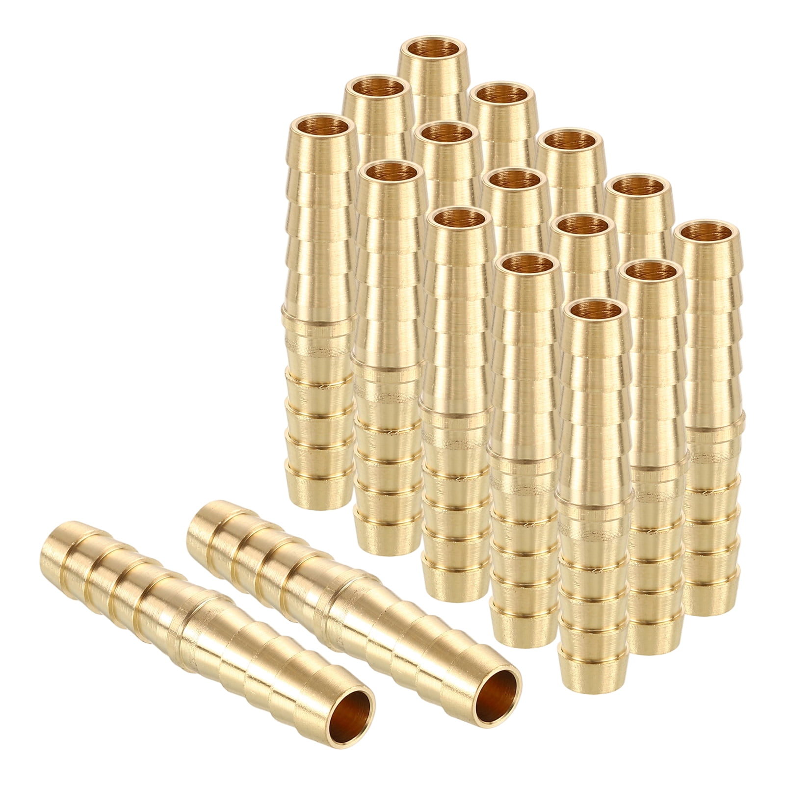 50pcs 5/16" To 5/16" Brass Hose Barb Fitting Metals Splicer Mender for ...