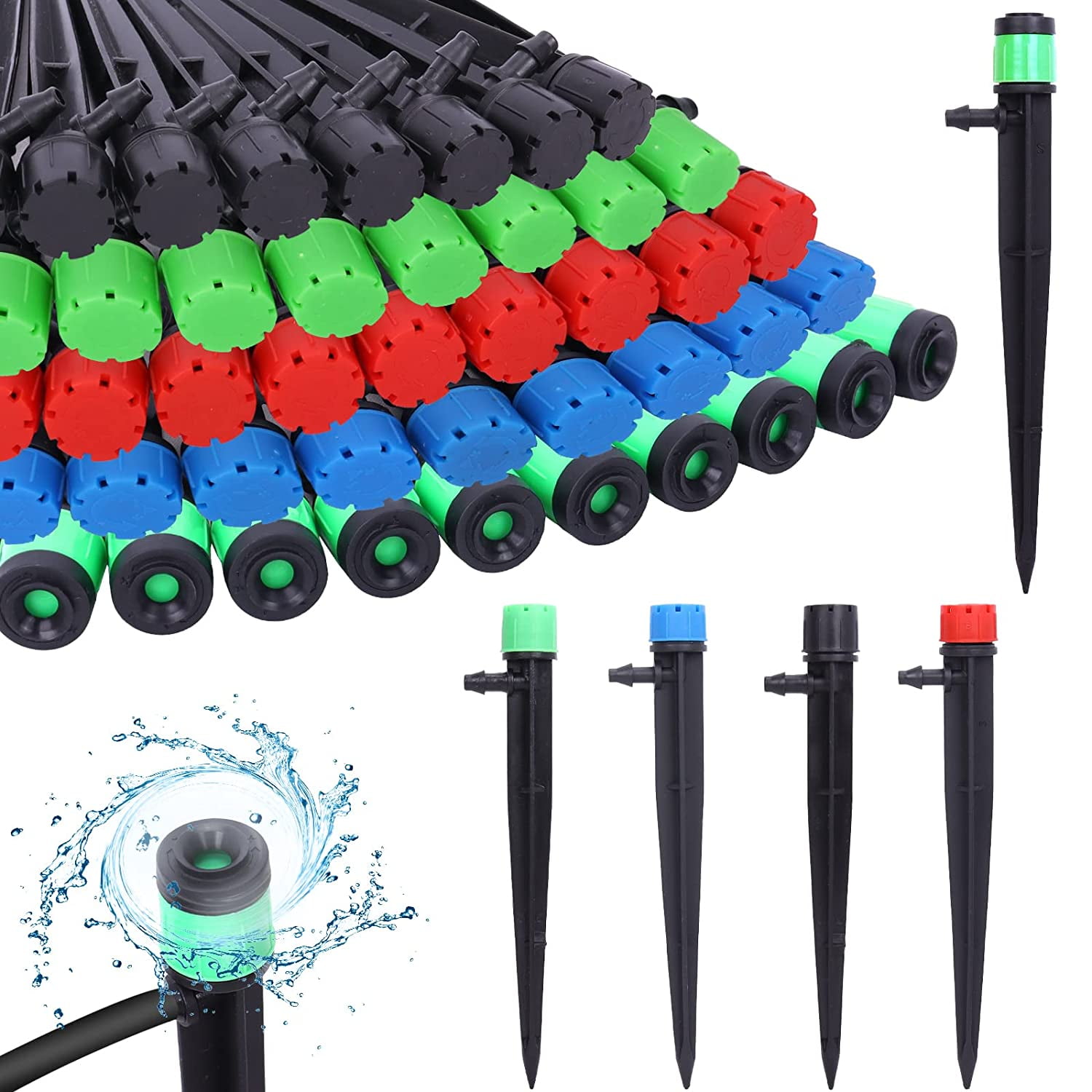 50pcs 5.5 Inches Drip Irrigation Emitters Spray Heads Micro Spray ...