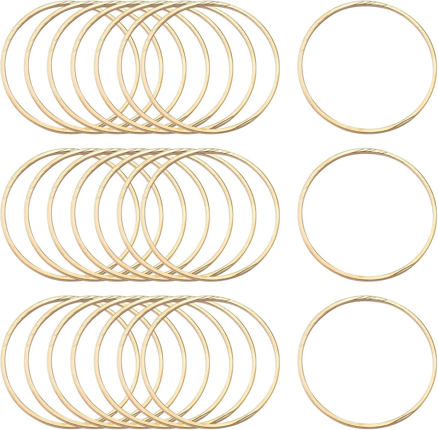 50pcs 50 Pcs Brass Linking Rings Links Connectors Ring Connectors Metal ...