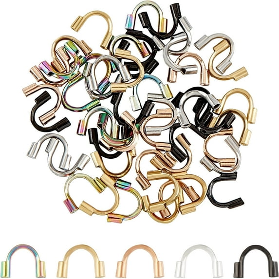 50pcs 5Colors U Shape Wire Guard Loops Stainless Steel Wire Guardian ...