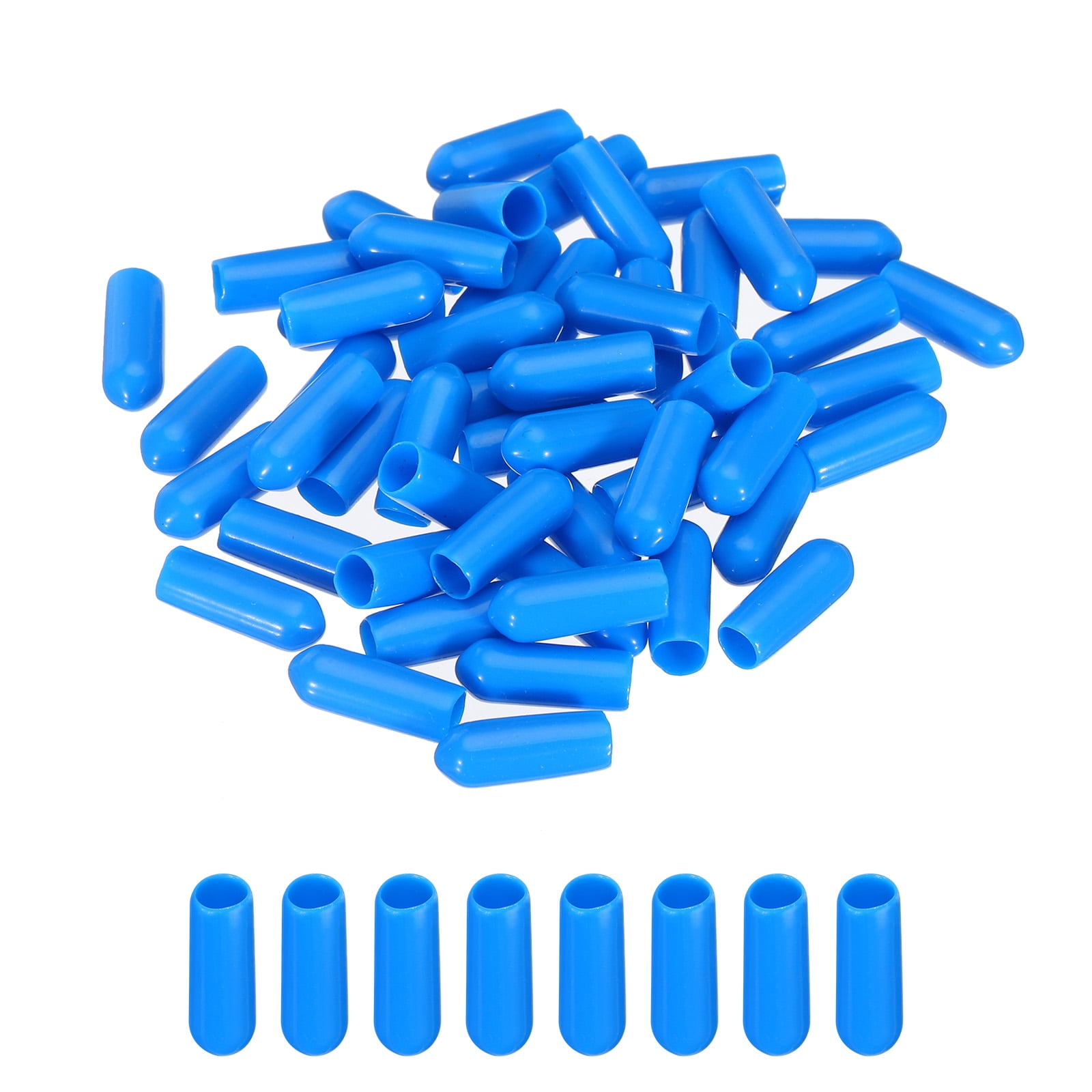 50pcs 5mm(3/16') Rubber End Caps Cover Vinyl Screw Thread Protector ...