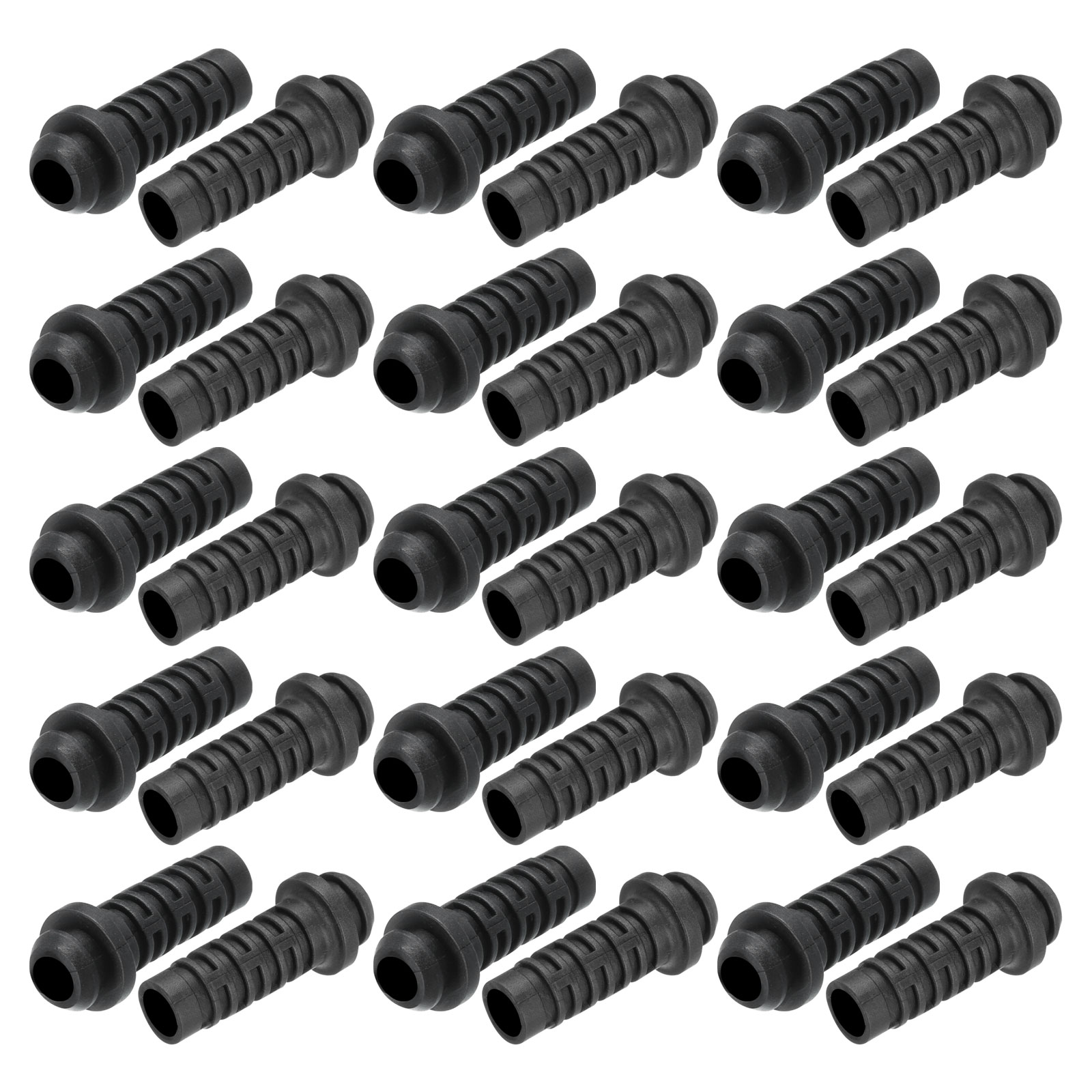50pcs 5mm Strain Relief Cord Connector Cable Bushing Boot Sleeve for ...