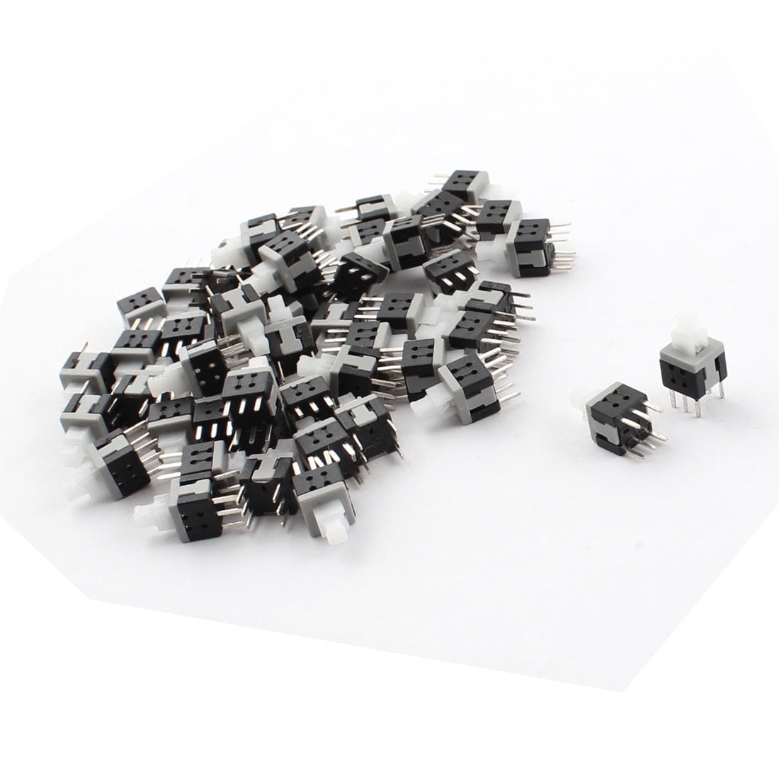 50pcs 6 Pins Locking Type Tact Tactile Push Button Switches 10x5.8x5 ...
