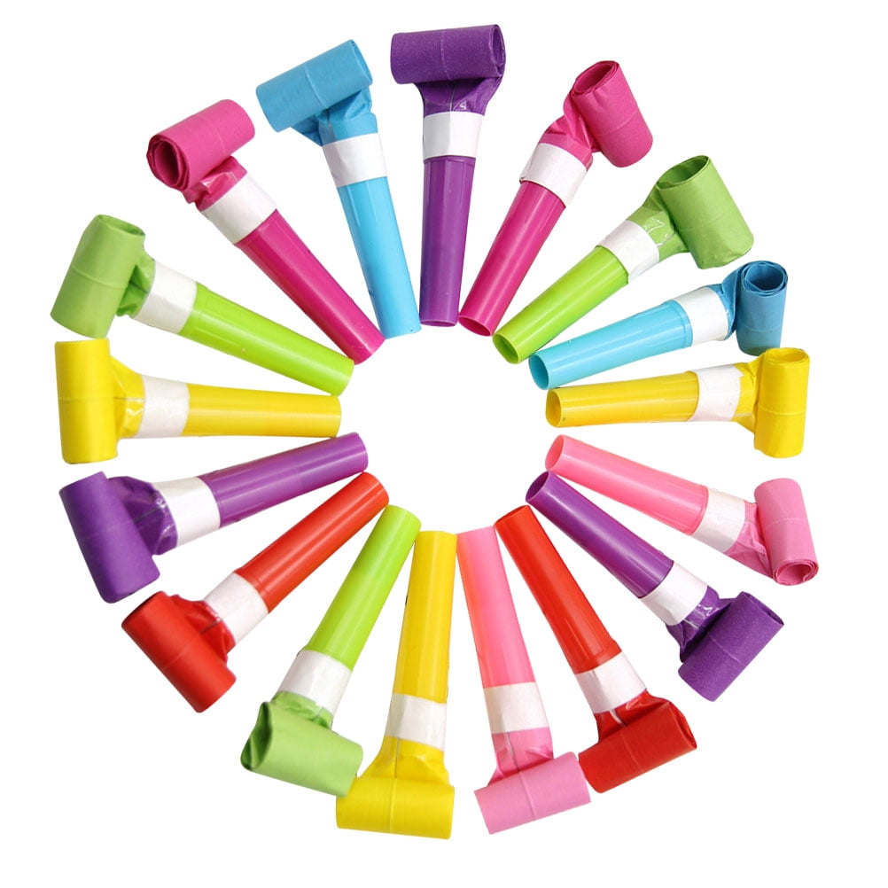 50pcs 6cm Solid Color Whistles Plastic Cheering Props Party Playing ...