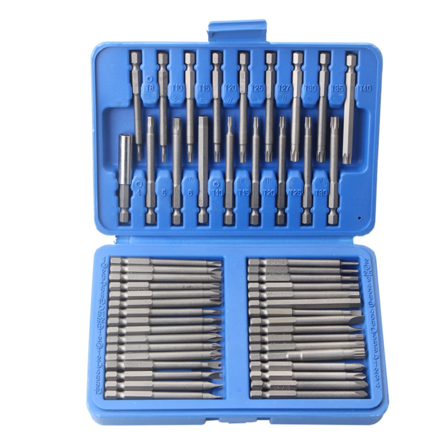 50pcs 75mm Screwdriver Bits Set Extra Long Bit Hex Bit for Electric Screwdriver - Walmart.com