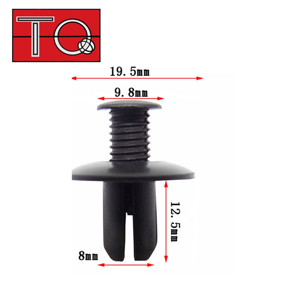 50pcs 8mm Bumper Clip Push Type Trim Retainer Clips 01553-0038U for ...