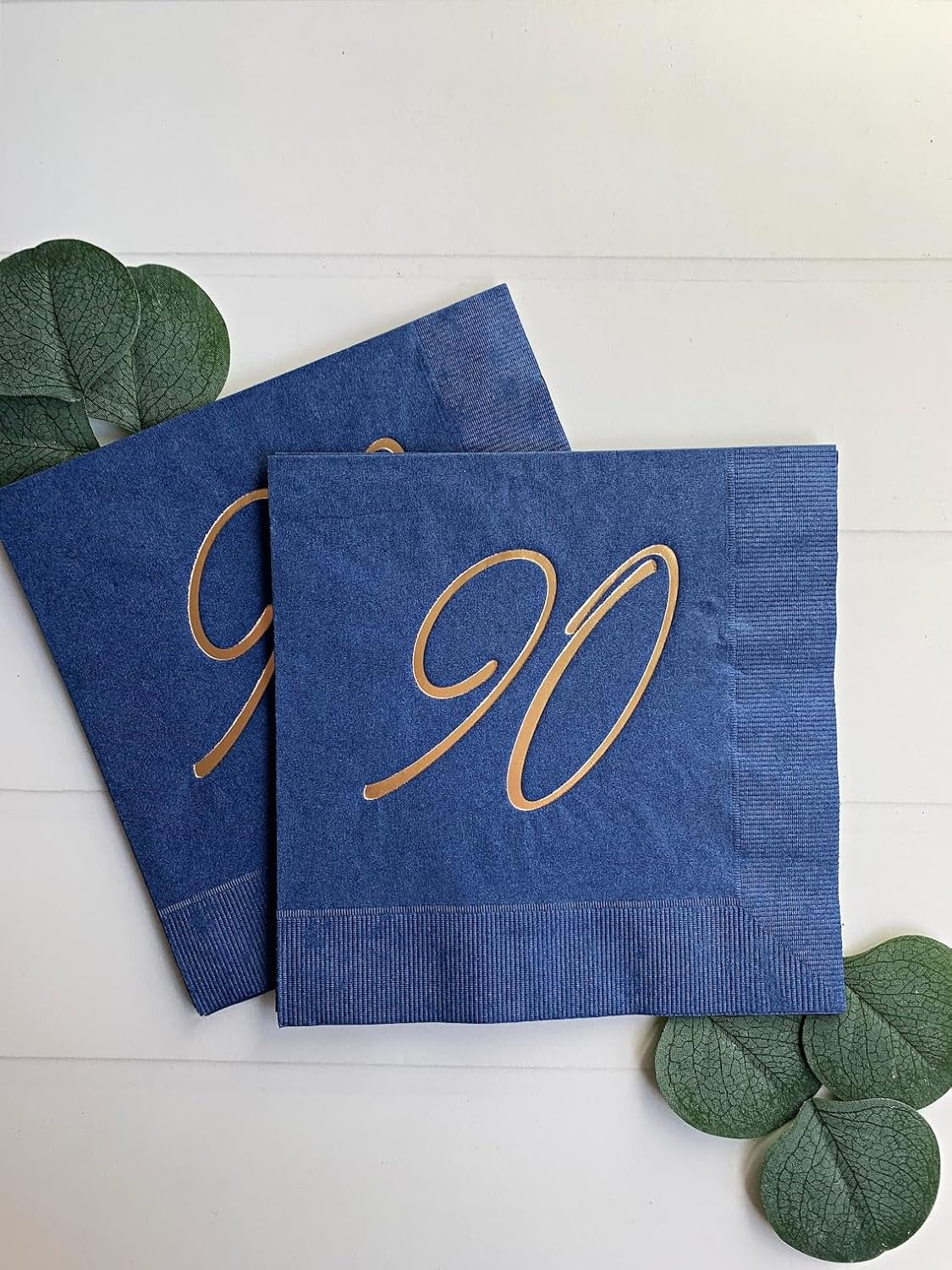 50pcs 90th Birthday Luncheon Napkins - Custom Logo/name Napkins, Paper ...