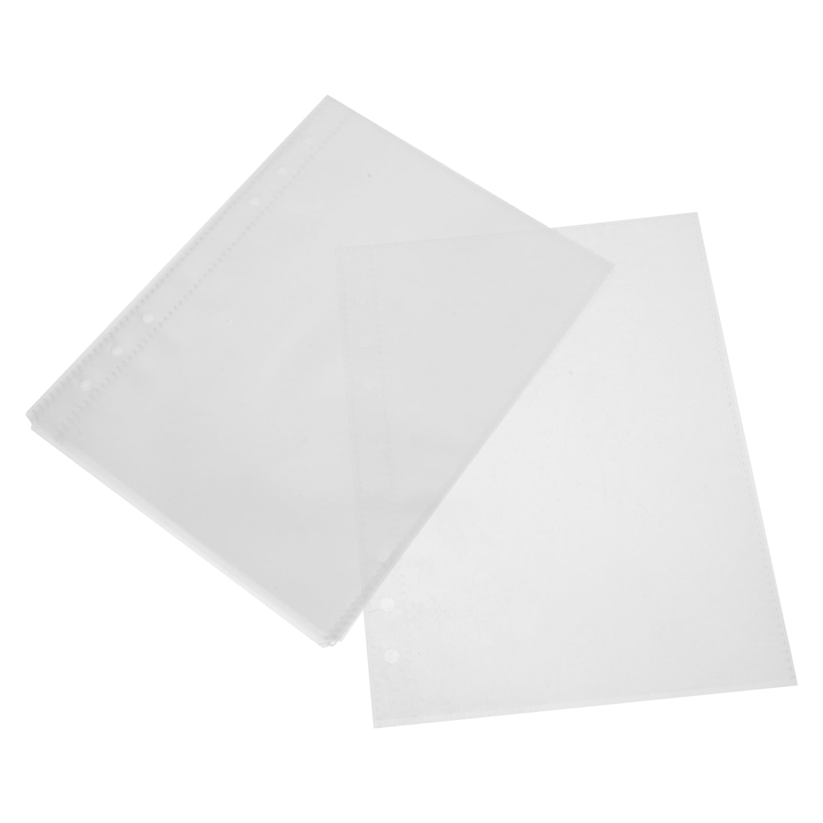 50pcs A5 6 Ring Binder Inserts Photocard Sleeves Double-Sided Plastic ...