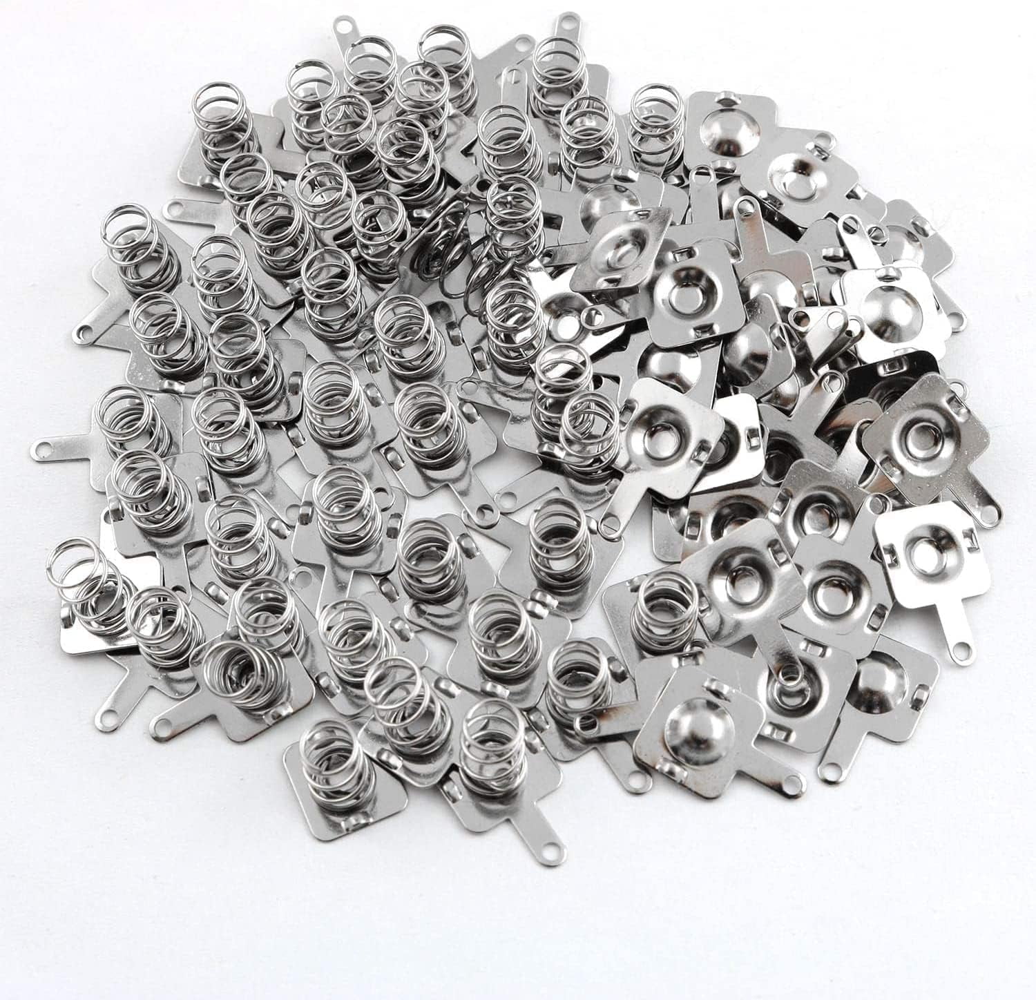 50pcs AAA Battery Positive-Negative Conversion Contact Spring Nickeling ...