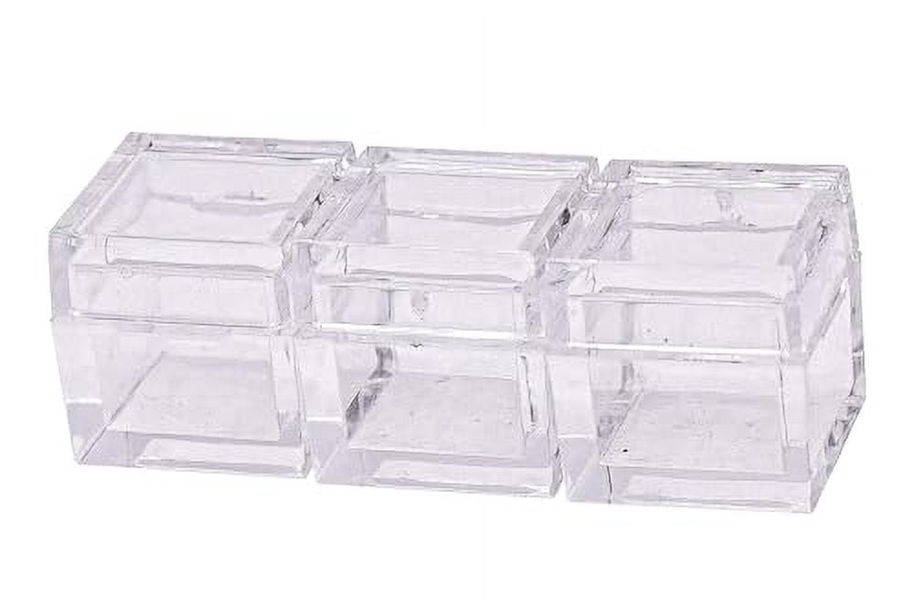 50pcs Acrylic Box Trays for 10mm 0.39" Element Cubes Clear Case ...