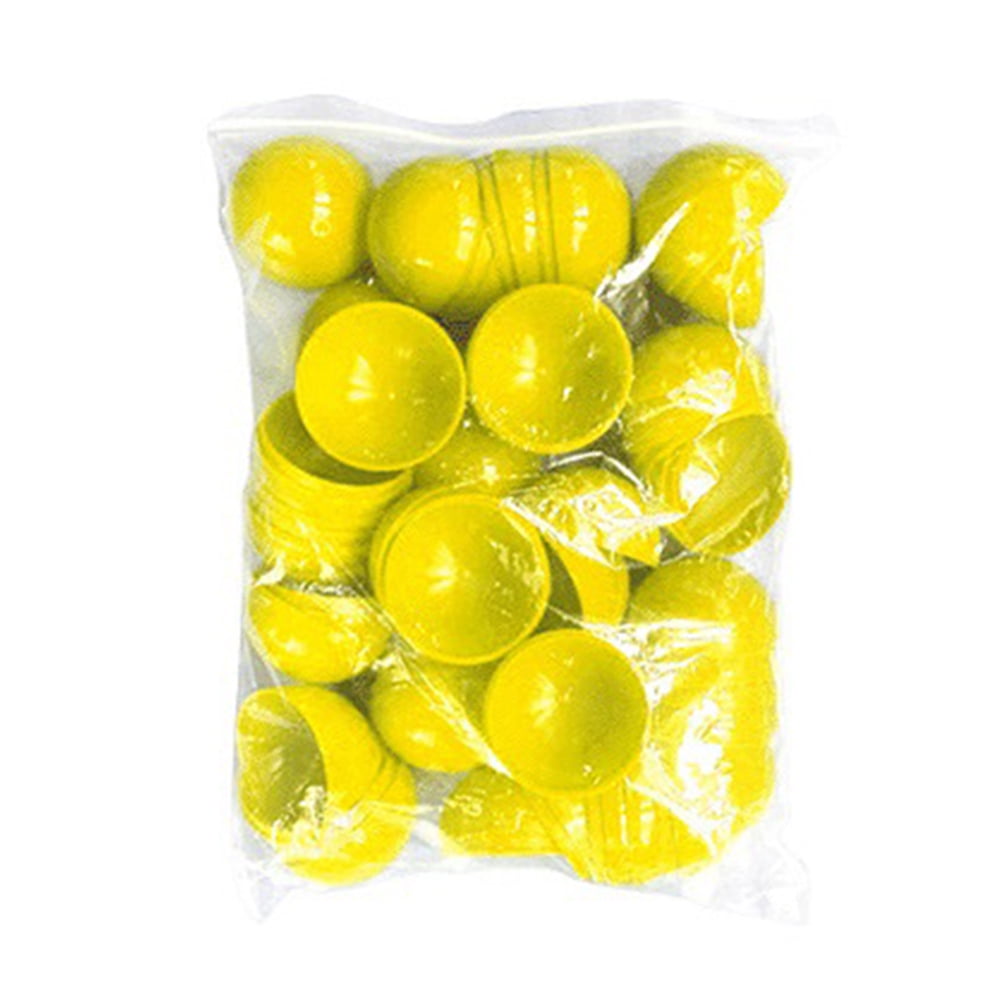 Yellow Lottery Balls for Game Party Activity 50pcs Small Hollow Balls ...