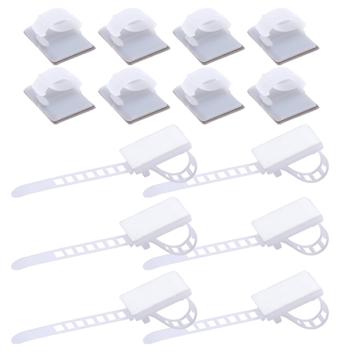 50pcs Adjustable Cable Tie Self Adhesive Wire Fixer Cord Cable Wire ...