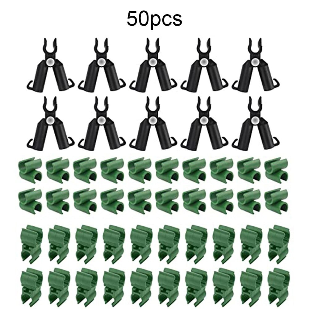 50pcs Adjustable Plant Garden Trellis Connector Buckle Clips Greenhouse ...