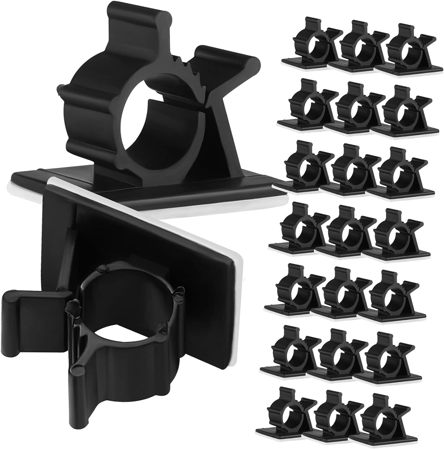 50pcs Adjustable Wiring Harness Clip Holder Adhesive Cable Clip Cord ...