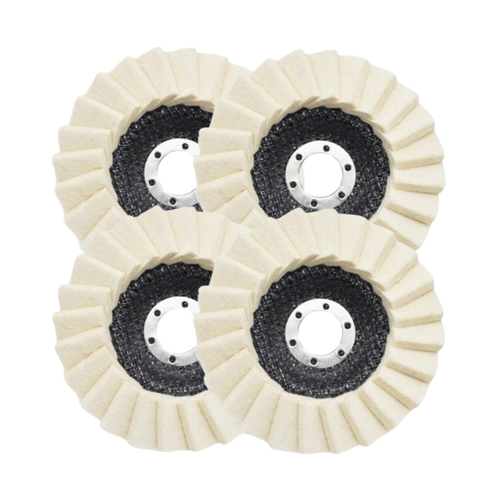 50pcs Angle Grinder Wool Felt Flap Polishing Discs for Metal Glass ...