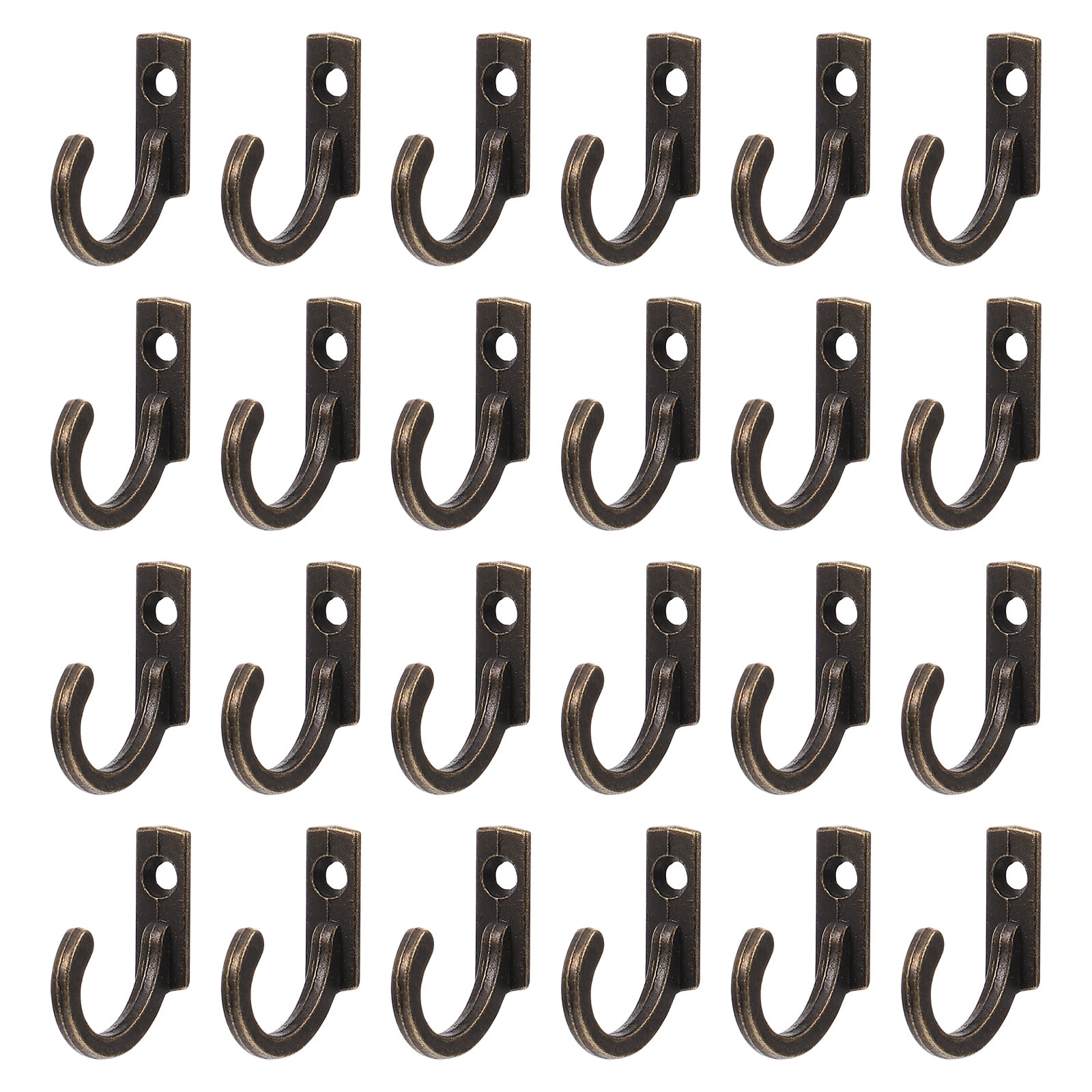 50pcs Antique Style Wall Hooks Retro Small Alloy Hook for Bags Hats ...