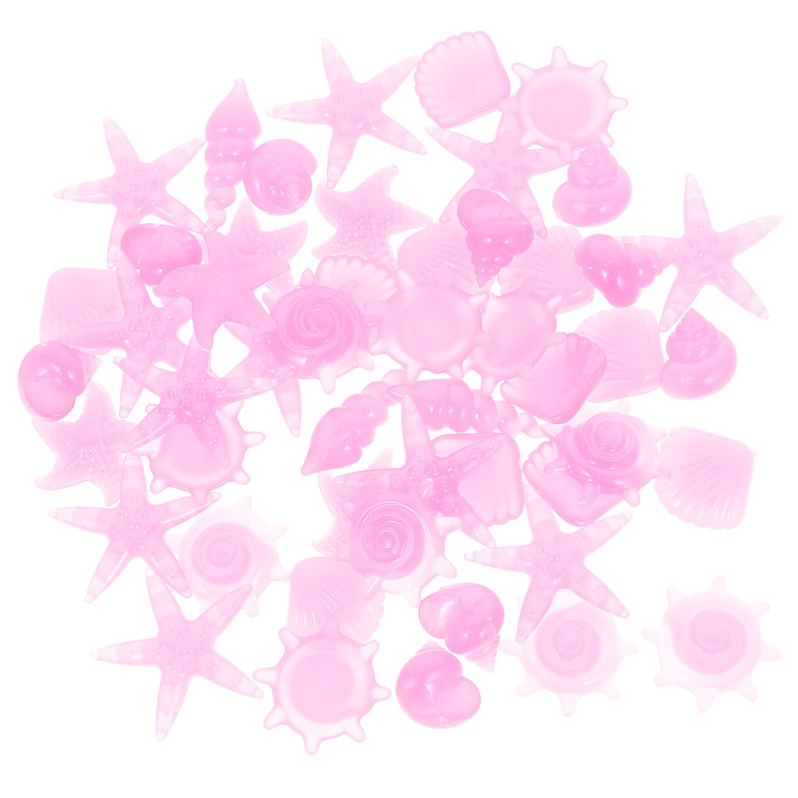 50pcs Aquarium Stones Glow In The Dark Stones Aquarium Ocean Theme ...