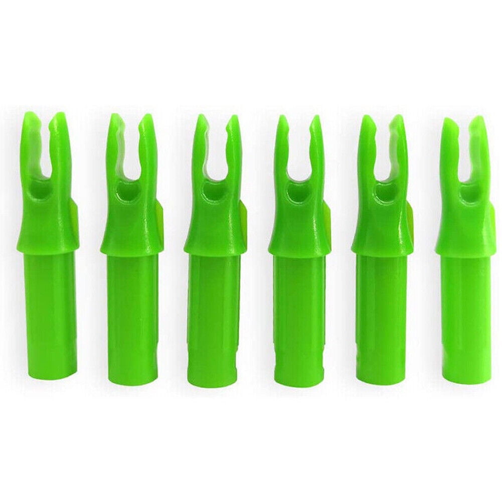 50pcs Arrow Nocks Insert Tips ID6.2mm Arrow Shaft Tails Plastic Archery ...