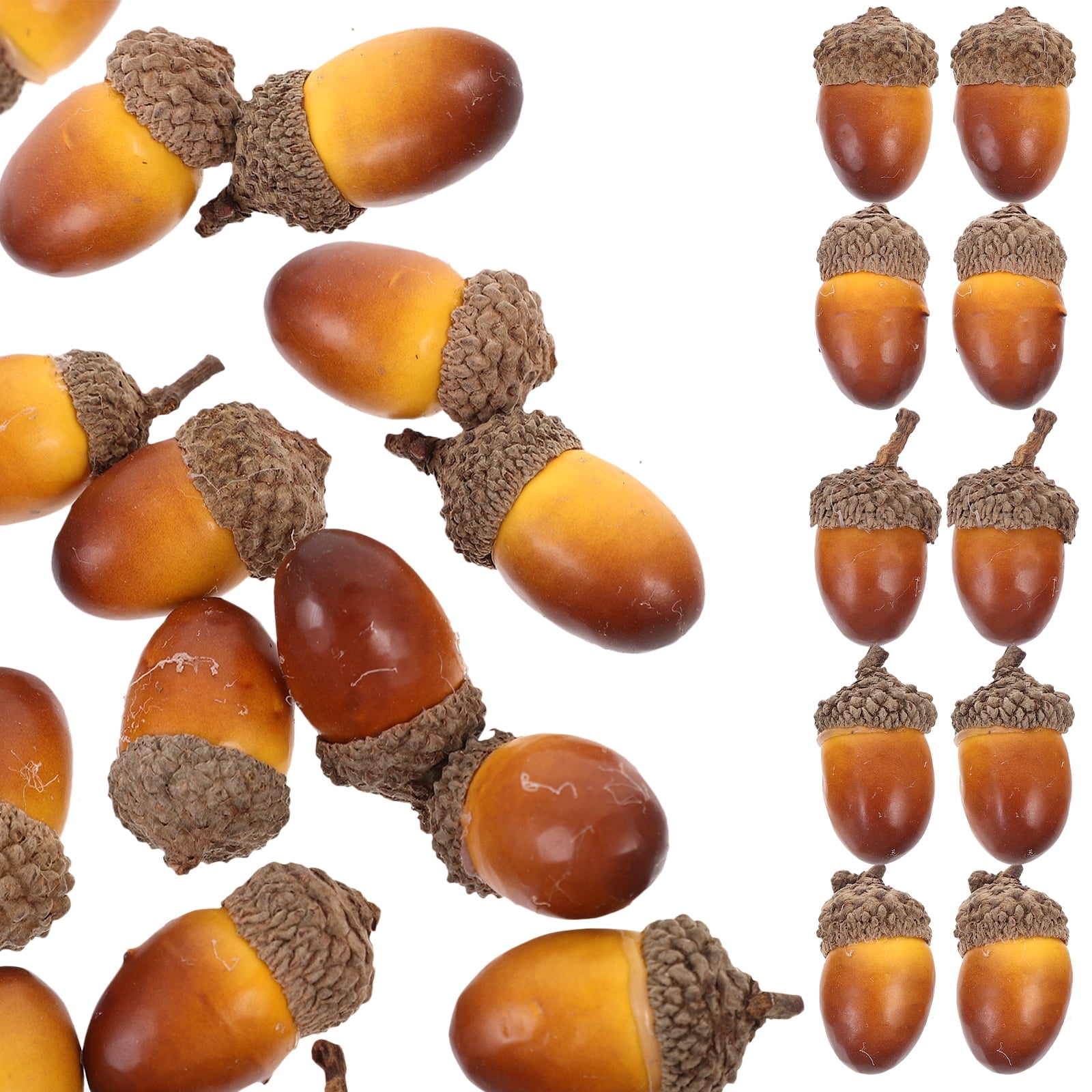 Masteelf 50pcs Mini Acorn Ornaments for Dining Table DIY Wreath and ...