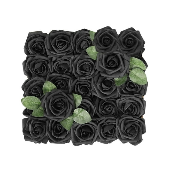 50pcs Artificial Roses with Stems for DIY Wedding Bouquets Bridal ...