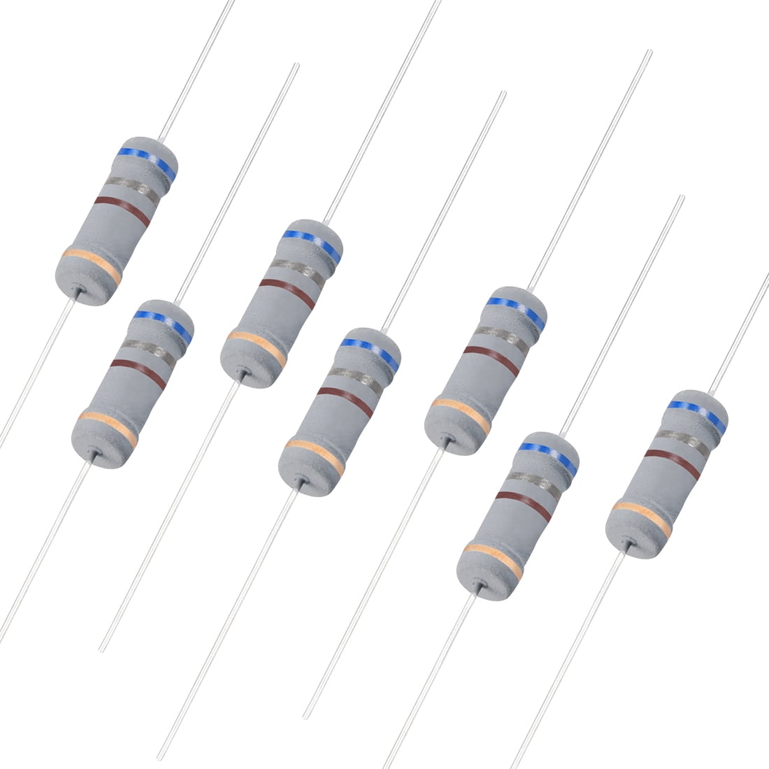 50pcs Axial Carbon Film Resistors 680 Ohm 2W 5%Tolerances 4 Color Bands ...