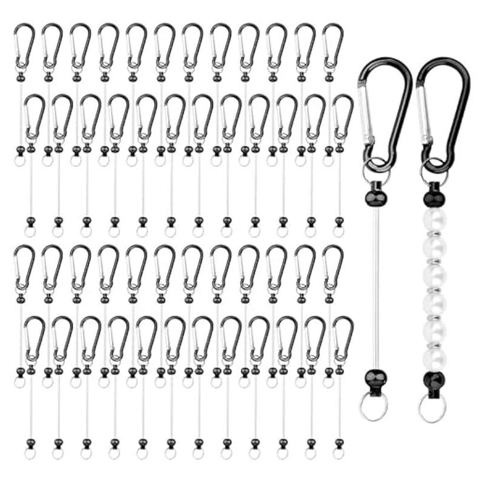 50pcs Beadable Keychain Bars, Bead Key Chain Making Kit Accessories ...