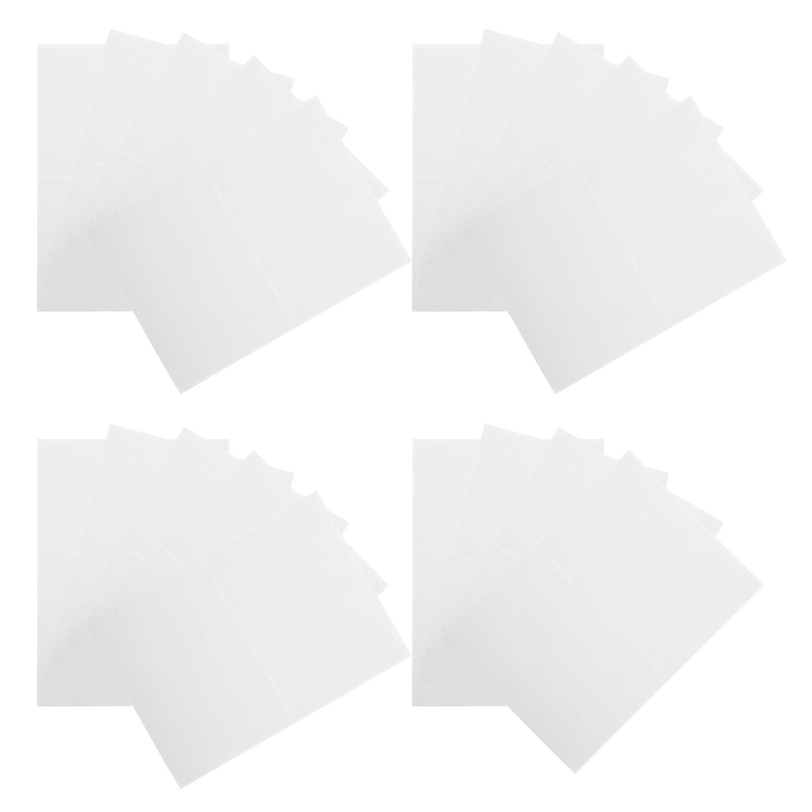 50pcs Bin Labels Removable Labels Storage Bins White Blank Stickers ...