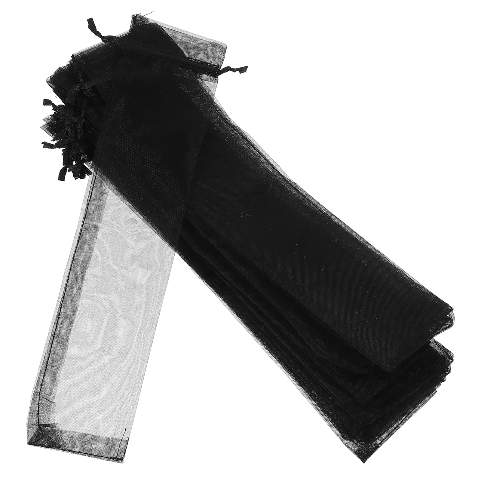 50pcs Black Cloth Drawstring Bags for Hand Fan Jewelry Party Favors ...