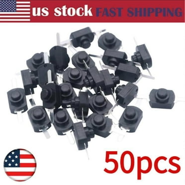 Uxcell 12 Pin 5 Row Interlock Push Button Switch Piano Type Double ...