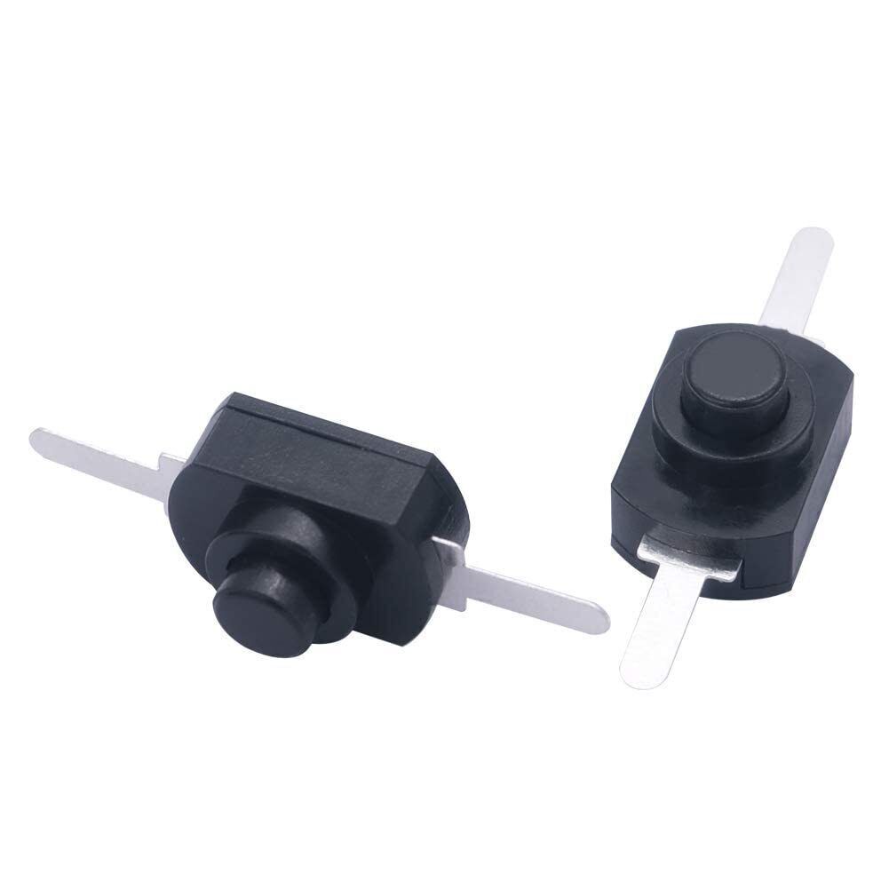 50pcs Black Latching Mini ON/Off Switch Self-Lock Micro Push Button ...