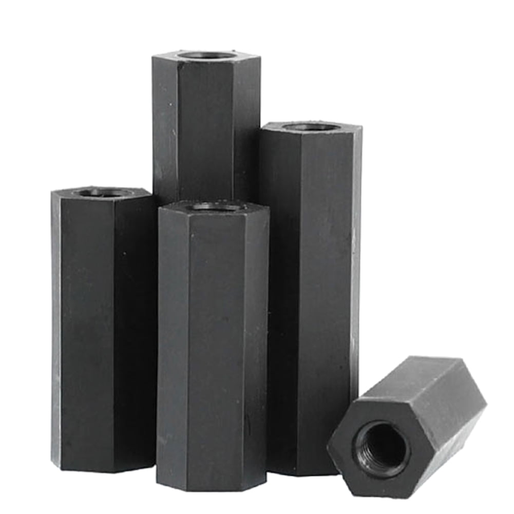 50pcs Black Nylon Double Pass Hexagonal Spacer Post M3x14mm - Walmart.com