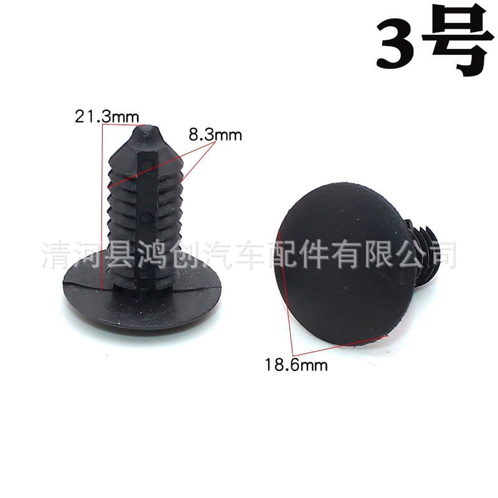 50pcs Black Plastic Bumper Retainer Clips for Car Durable Easy ...