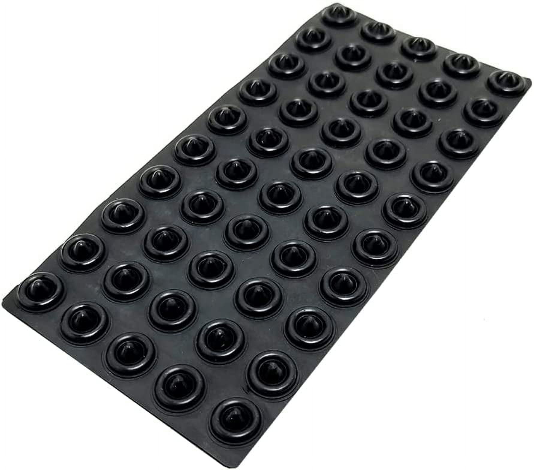 50pcs Black Rubber Feet, Cupboard Stoppers, Bumper Pads Adhesive Buffer ...