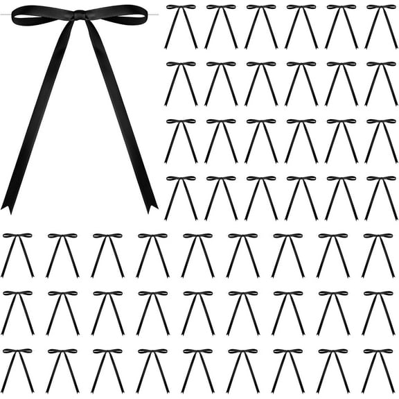 Blue Ribbon Bow Hair Clips 20 Pack For Clothing Bags Gift Boxes ...