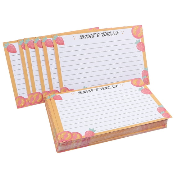 50pcs Blank Recipe Cards Food Note Cards Household Recipe Sheets For ...