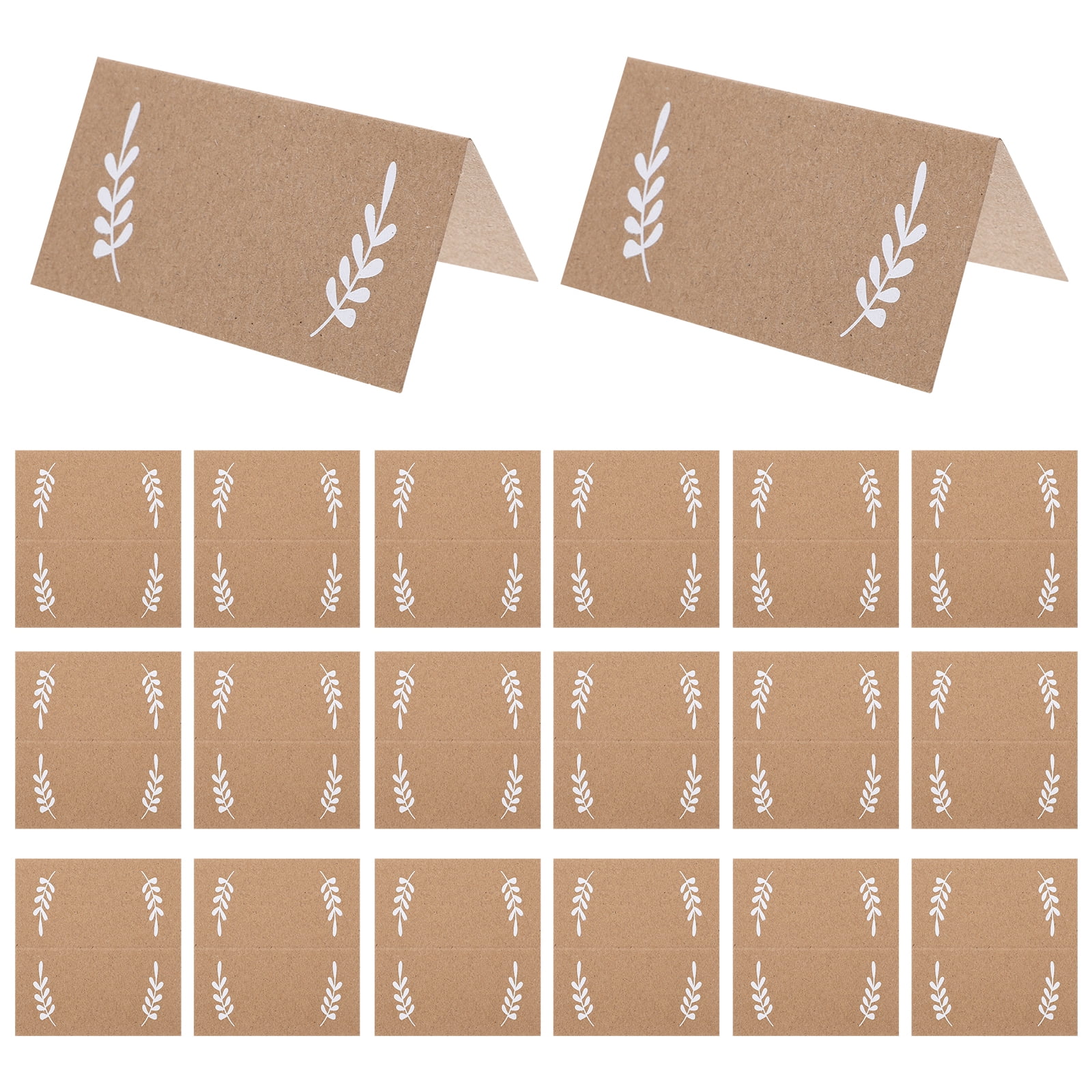 50pcs Blank Tent Name Cards Name Place Cards Delicate Wedding Table ...