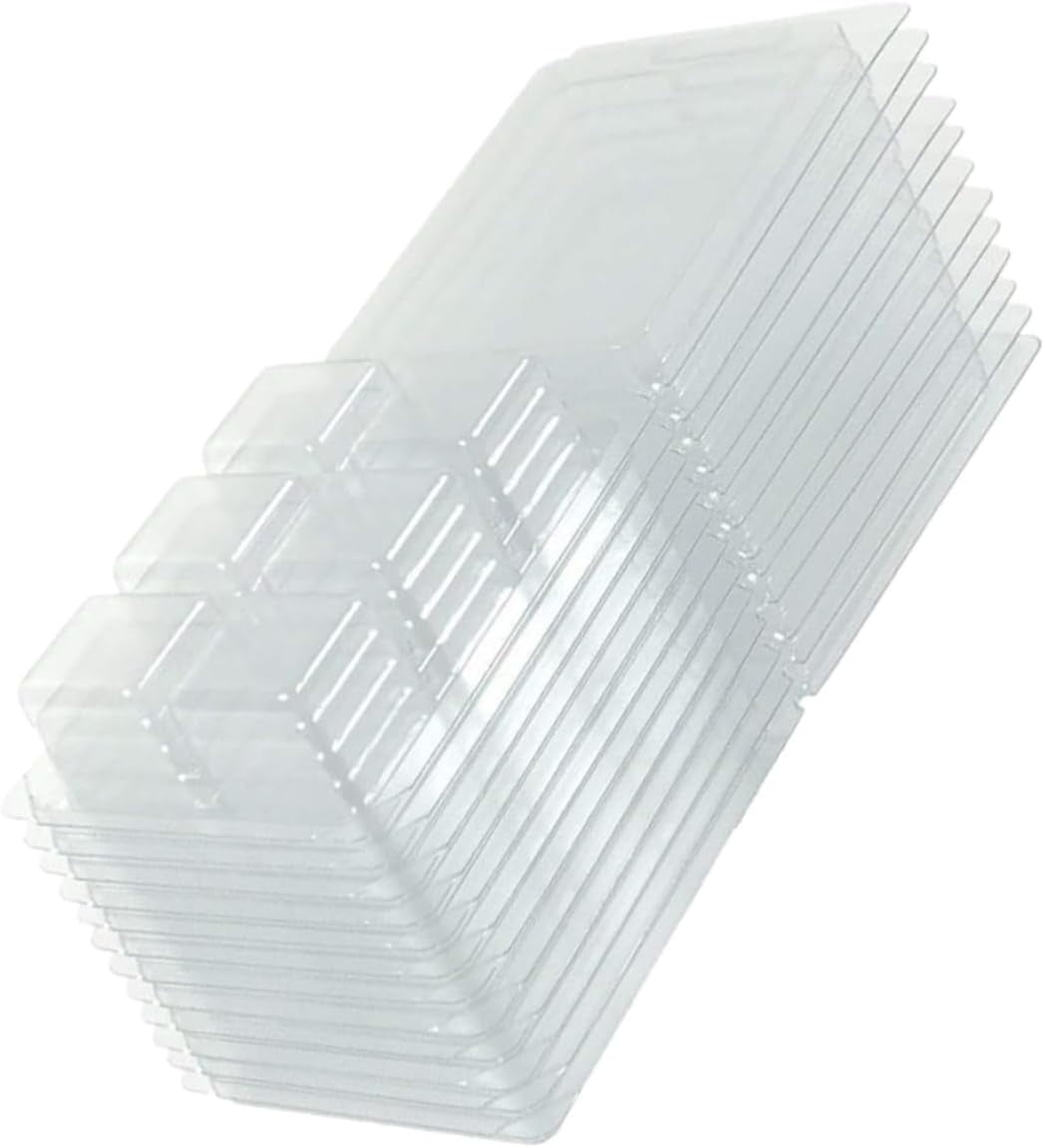 50pcs Blister Packing Box Wax Cube Clamshell Square Ice Cube Trays ...