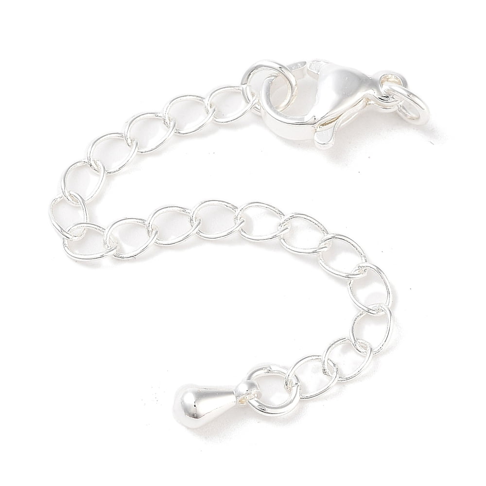 50pcs Brass Chain Extender End Chains Teardrop 57~70mm - Walmart.com