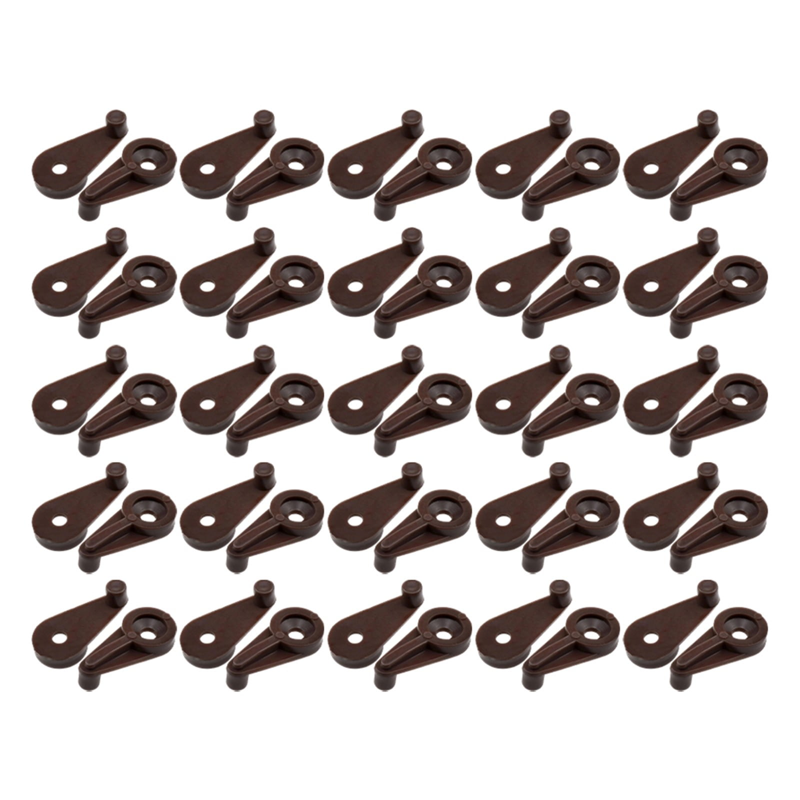 50pcs Cabinet Door Plastic Accessories Window With Screws Holder Home ...