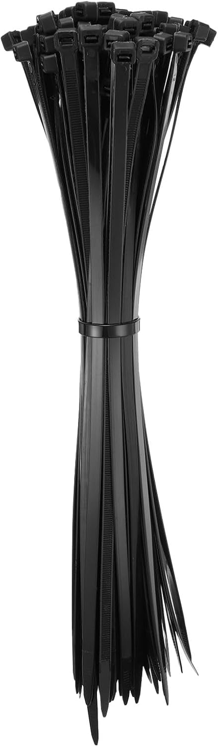 50pcs Cable Zip Ties, Plastic Nylon Ties Wraps, 18-Inch / 450mm Self ...