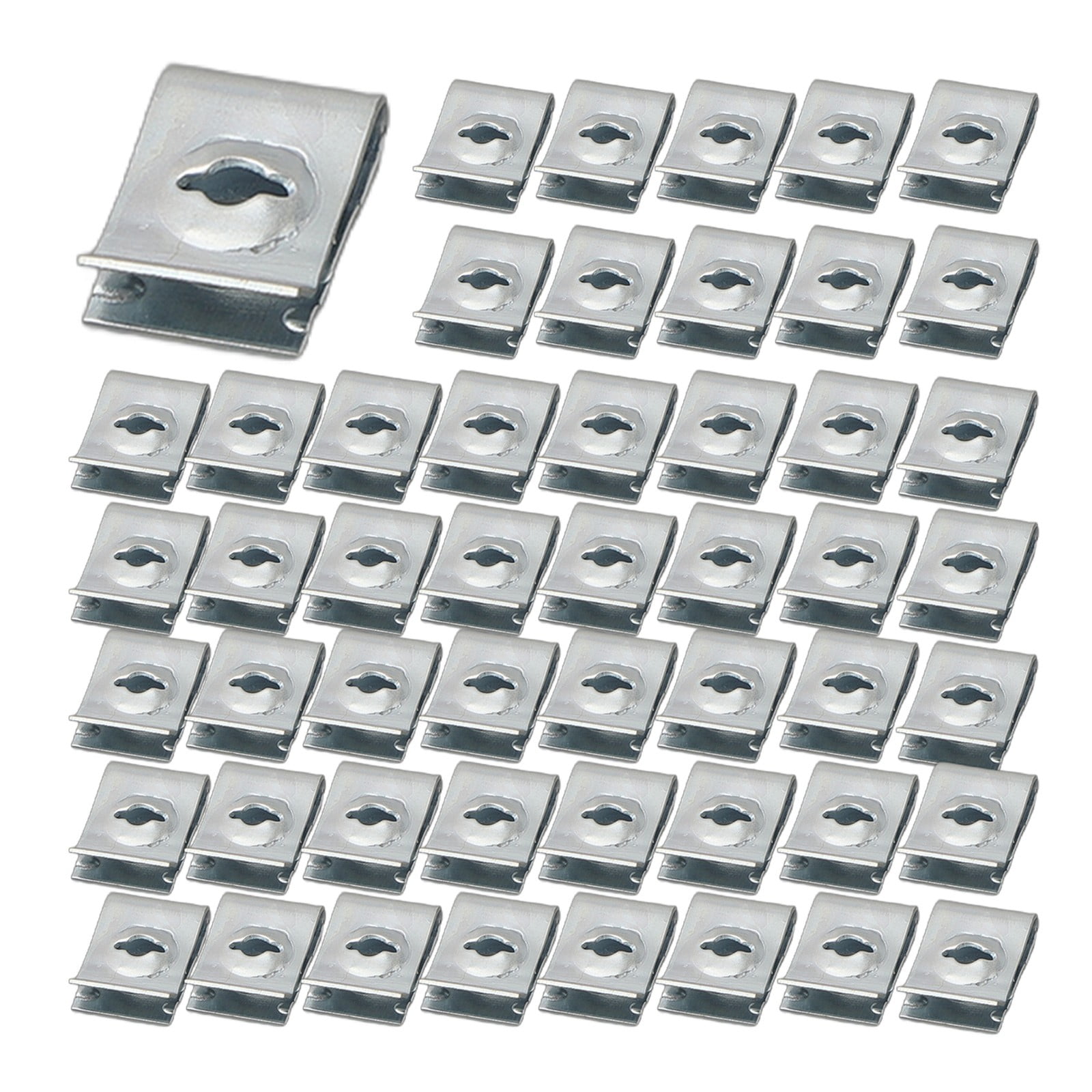 50pcs Car Speed Fasteners U-nuts Thread Screws Fenders Bumpers Clips ...